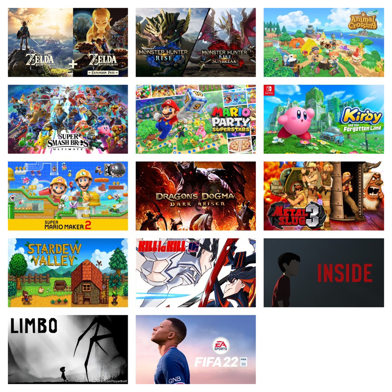 (14in1)Nintendo Switch Digital Animal Crossing,Monster Hunter Rise ...