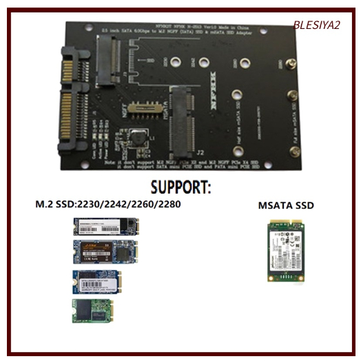 2 in 1 Dual Slot NGFF M.2/MSATA to SATA III Converter PCB Adapter Card Board | Shopee Malaysia