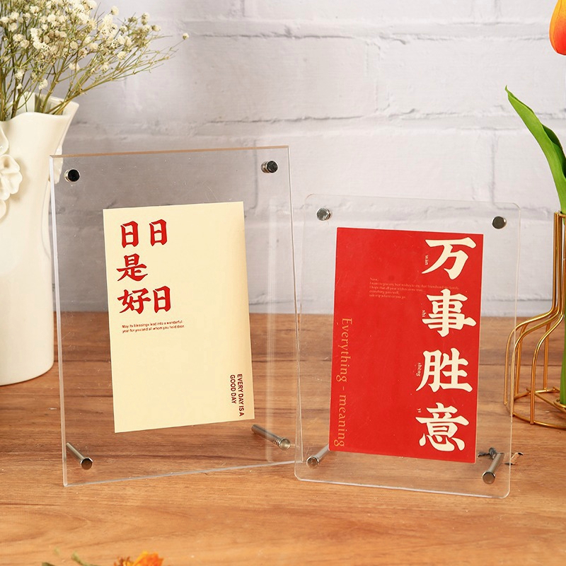 5inch/A5/A4 Acrylic Photo Frame with Stand Certificate Camp Poster ...