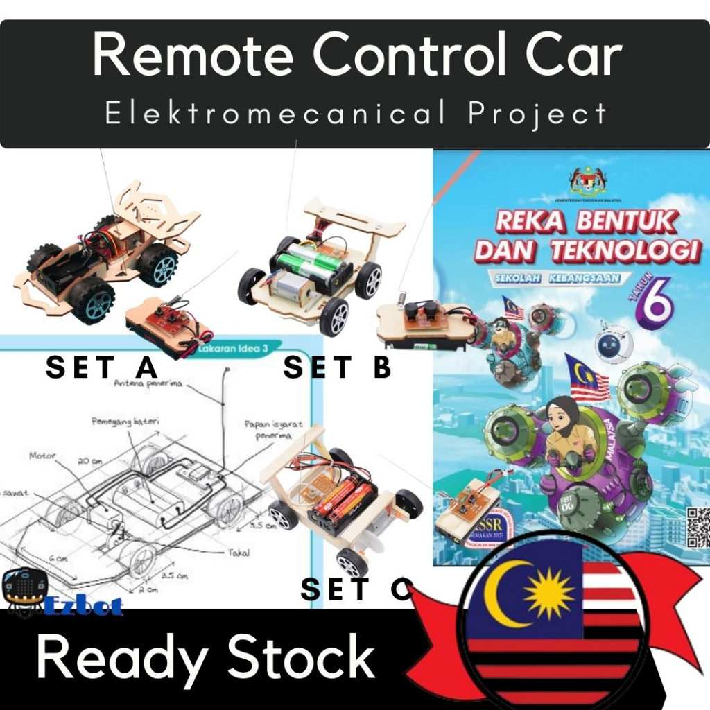 [Ready Stock]DIY Kereta Kawalan Jauh Projek Elektromekankal RBT Tahun 6 ...