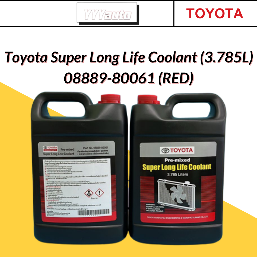 ( 100% ORIGINAL ) TOYOTA COOLANT SUPER LONG LIFE COOLANT PRE MIXED 3.78 ...