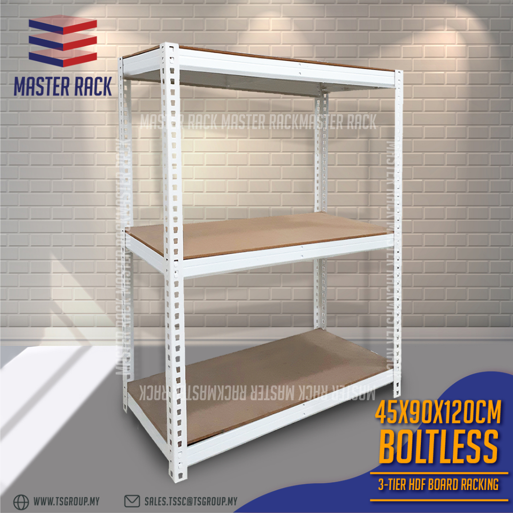 MASTERRACK Boltless DIY Racking W45xL90x H120cm Multipurpose Racking ...
