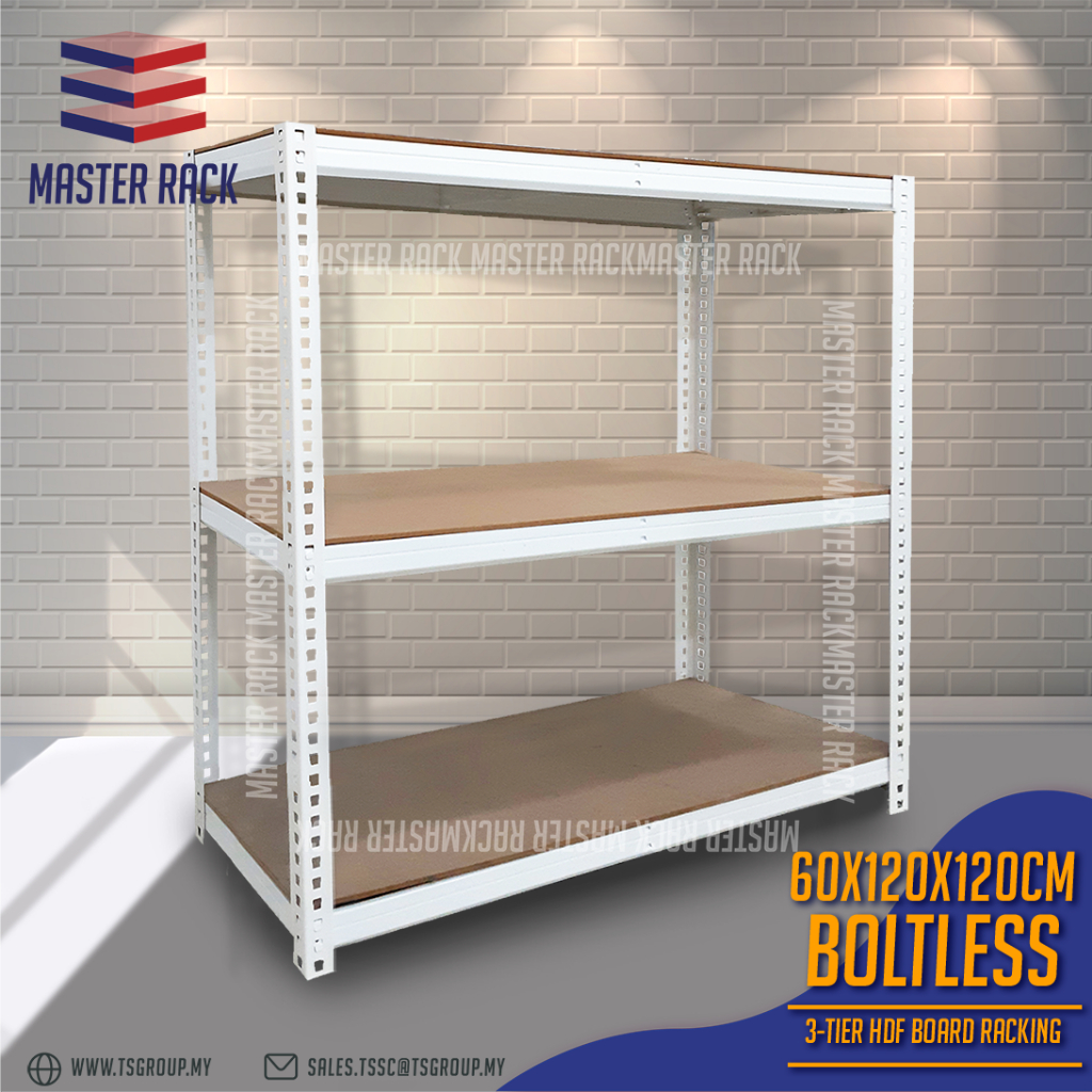 MASTERRACK Racking Boltless DIY W60xL120XH120cm - Multipurpose Racking ...