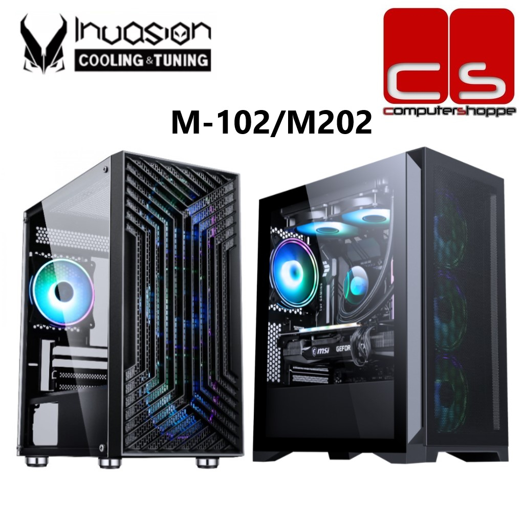 Invasion M-ATX Mini-Tower Case - M-102/M202 (Black/White) | Shopee Malaysia