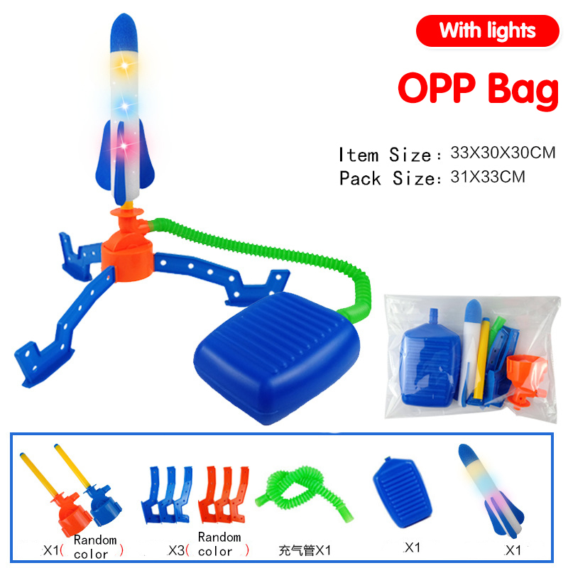 Rocket Toys For Kid Air Rocket Foot Pump Launcher Toys Outdoor Sport ...