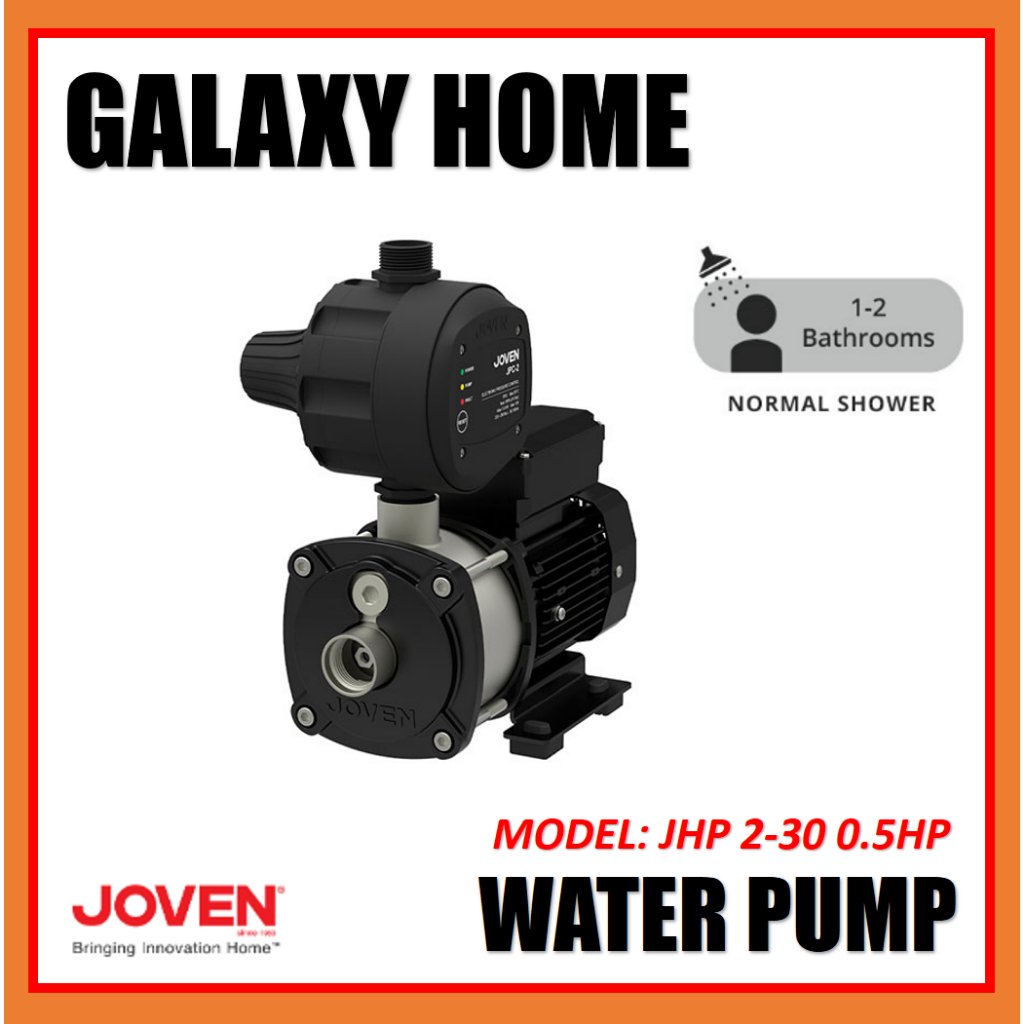 Joven Automatic Domestic Water Pump JHP2-30 0.5hp JHP3-40 0.75hp JHP4-40 1.0hp | Shopee Malaysia