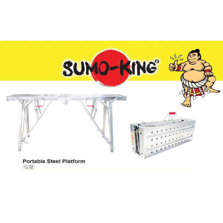 SUMO KING PORTABLE STEEL PLATFORM / PORTABLE SCAFFOLDING | Shopee Malaysia