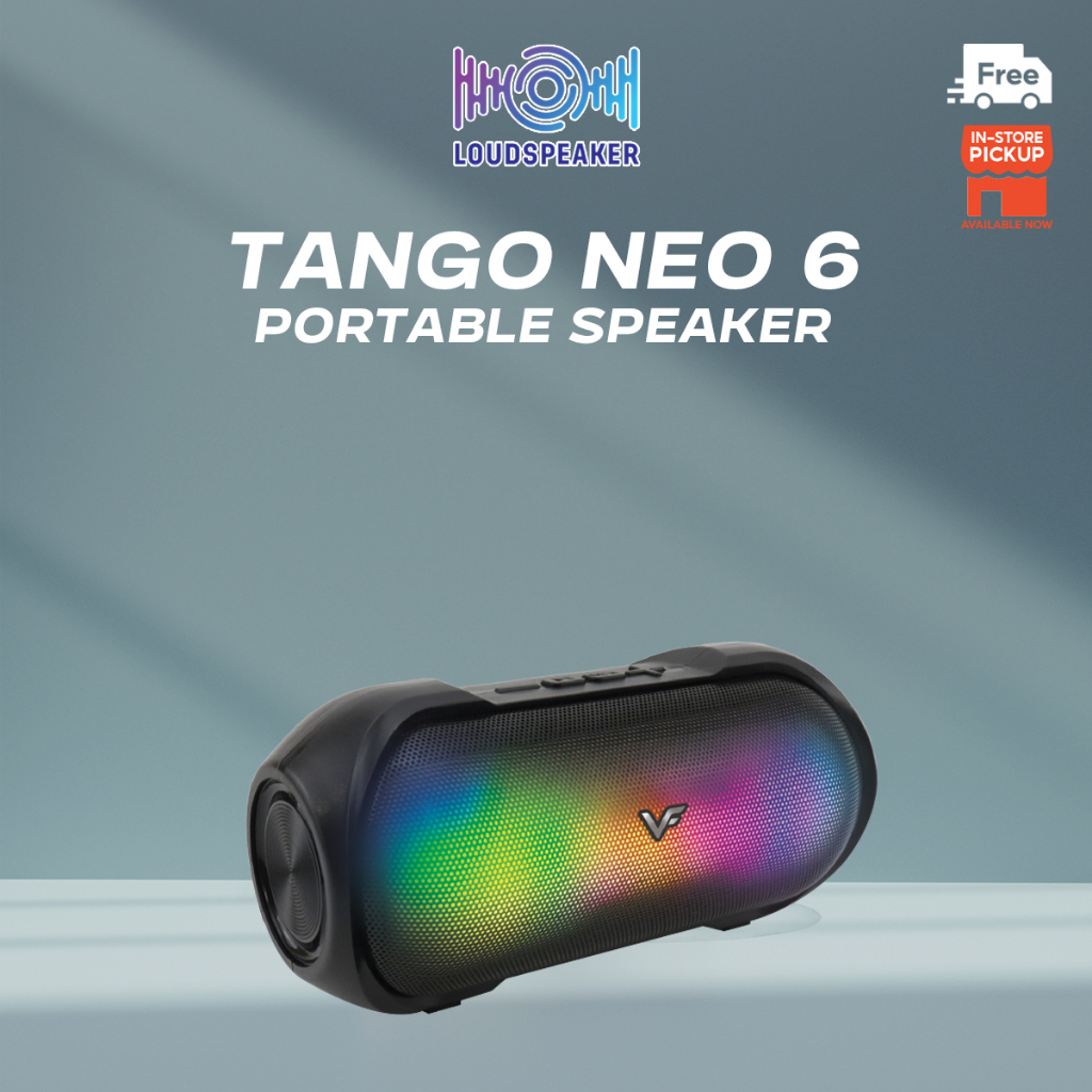 VF Tango Neo 6 Portable Bluetooth Speaker with LED Light Compacts ...