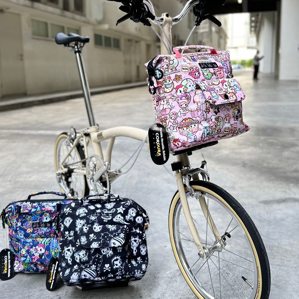 gofondo® Commuter 8L TOKIDOKI Series Multi Function Bag for Trifold Folding bike Cycling ...