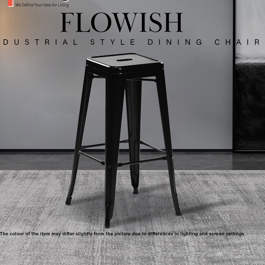 KENZZO : Bar Stool High Foot Round Bar Stool With Backrest/Bar Table ...