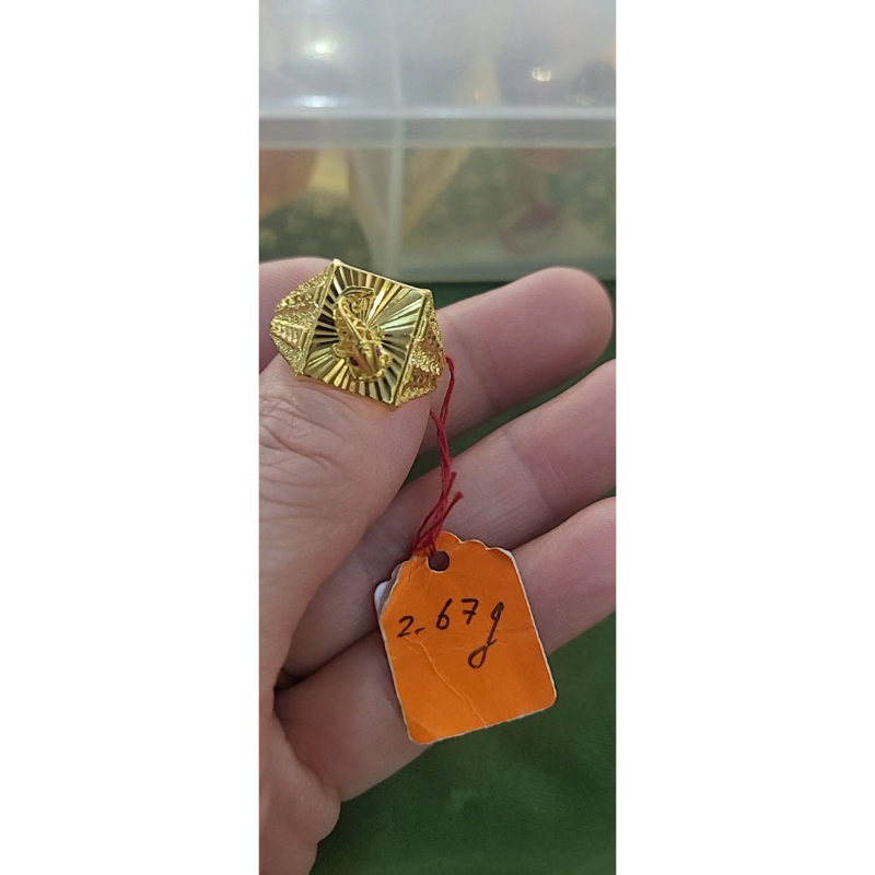Youloong Cincin Indian Design(Koi Ikan) Biskuit EMAS916/ Koi Fish ...