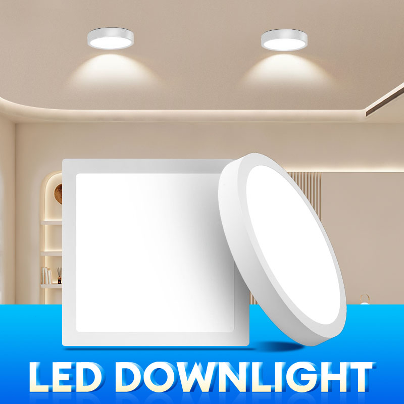 Led Surface Downlight Round/Square Home Lighting Lampu Siling 30W/24W ...