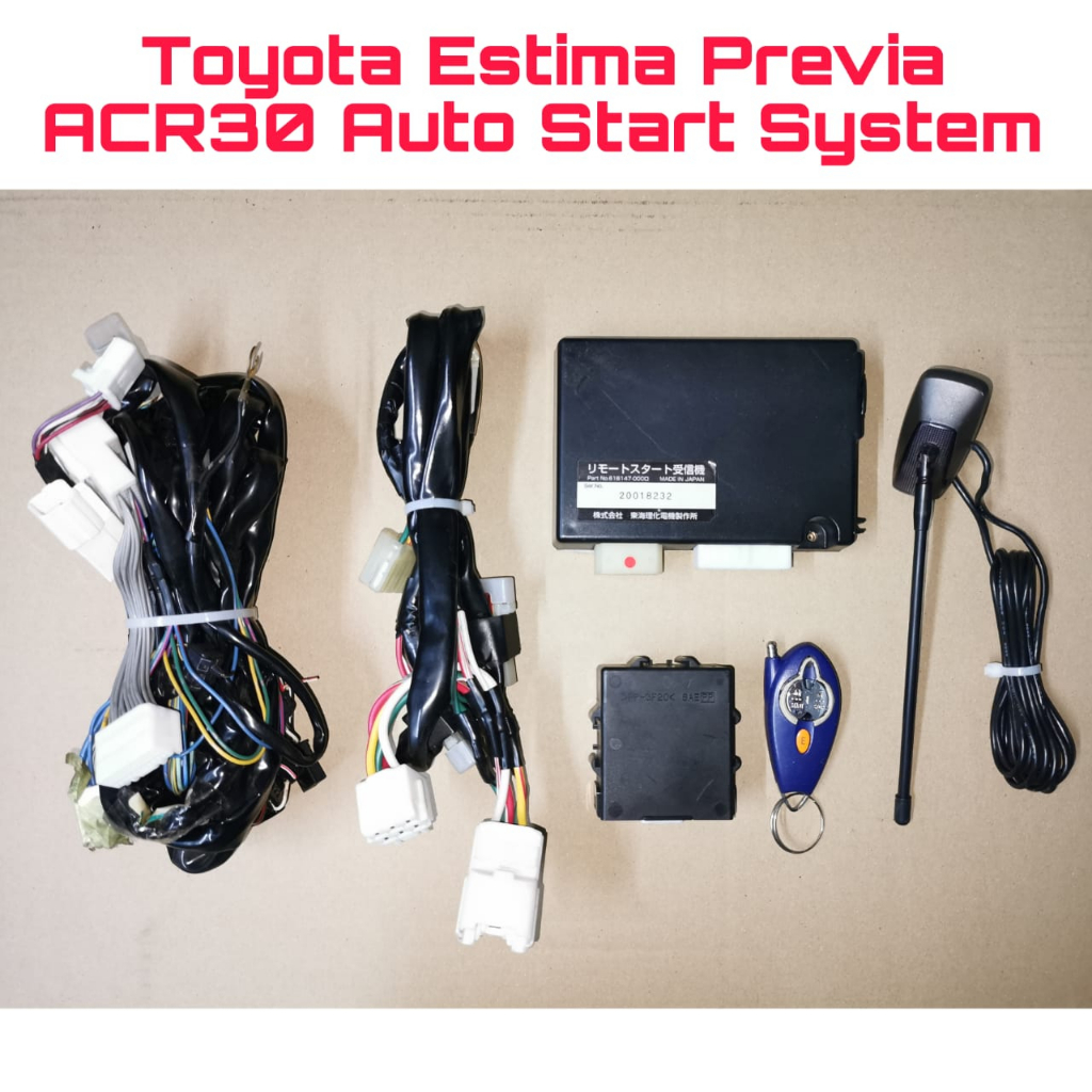 Toyota Estima Previa ACR30 Engine Auto Start System ( Wiring Complete ...