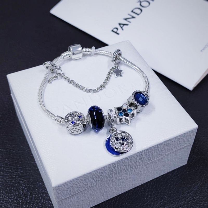 Pandora Blue Series Rantai Tangan | Shopee Malaysia