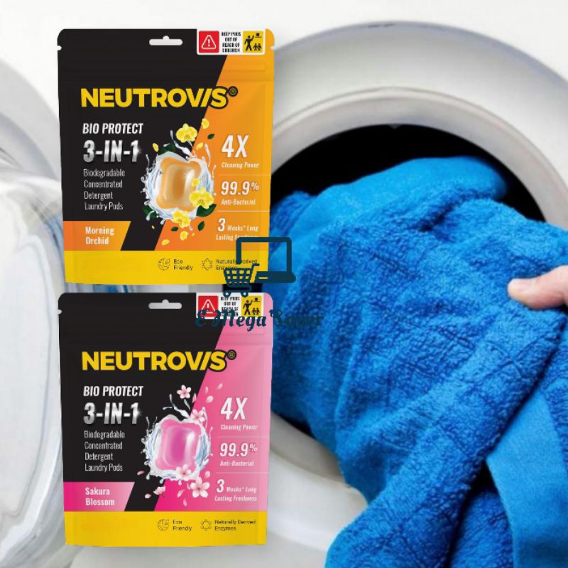 NEUTROVIS Bio Protect 3in1 Laundry Pods (25pods x 8g) | Shopee Malaysia