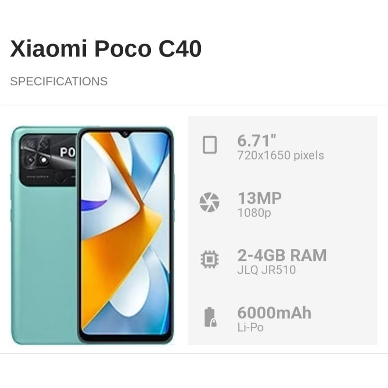 xiaomi Poco C40 phone | Shopee Malaysia