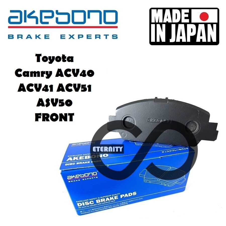 AKEBONO AN-734KR Front Disc Brake Pad - Toyota Camry 2.0/2.4 ACV40/ACV41/ACV51/ASV50 | Shopee ...