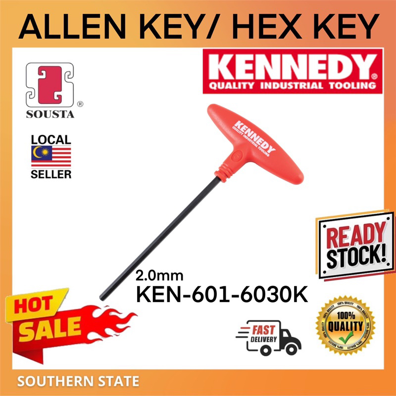 Kennedy 2mm-5/32”mm Allen Key Hex Key L-Wrench KEN6016030K KEN6016050K ...
