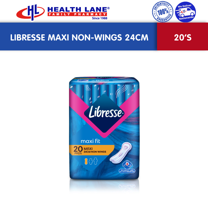 Libresse Maxi Non-Wings (24cm x 20's) | Shopee Malaysia