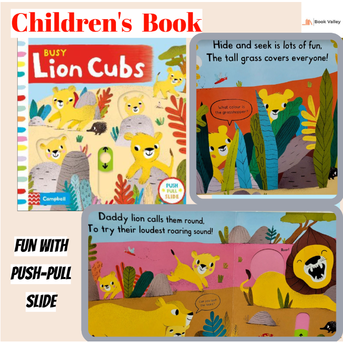 Kids Story Book [Age 0-6 years] Busy Lion Cubs | Wild Animal Story ...