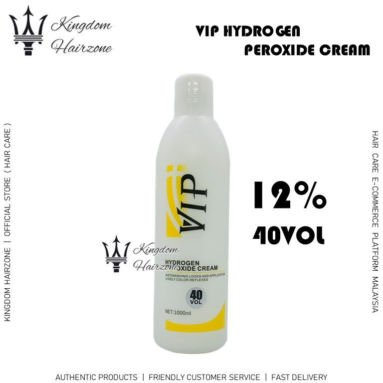 VIP 12% 40VOL Hydrogen Peroxide Developer Oxidant Cream 1000ml | Shopee Malaysia