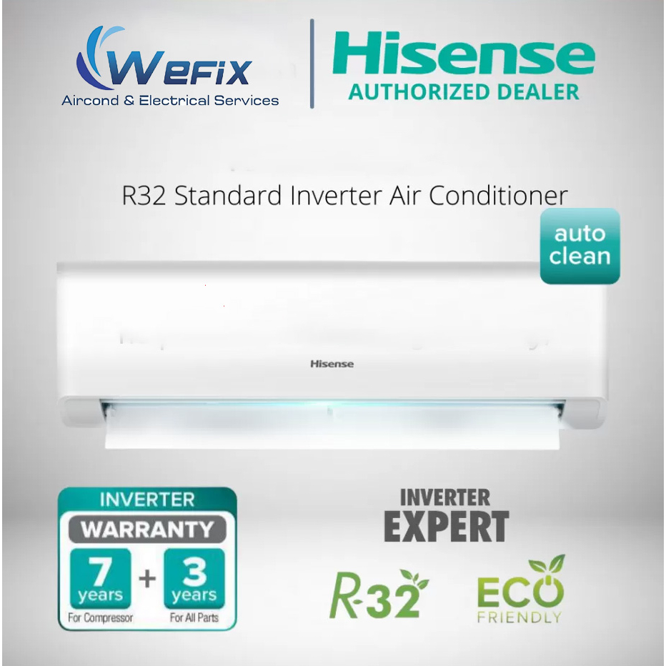 [MELAKA AREA] Hisense Air conditioner Standard Inverter (R32 Gas) PROMOTION + Free delivery ...