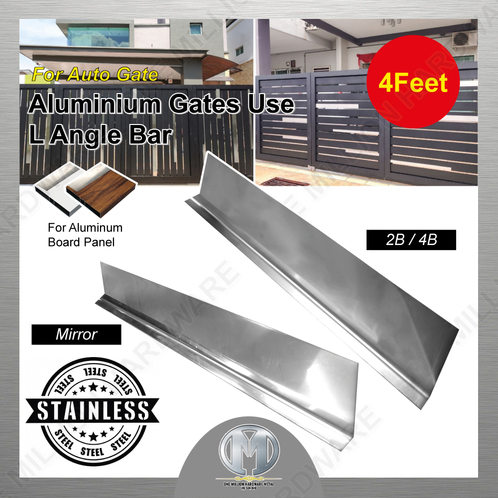 {LIMITED ORDER 2SET}5Pcs Per Set 4Feet Length L Angle Bar Stainless ...