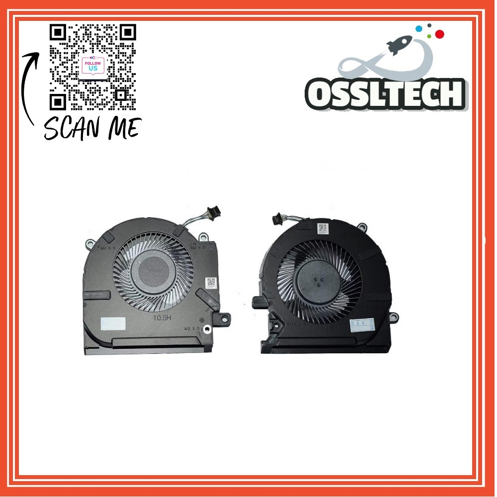 HP OMEN 6 Pro 15-EK 15-EN TPN-Q236 Q238 12V CPU GPU Cooling Fan ...