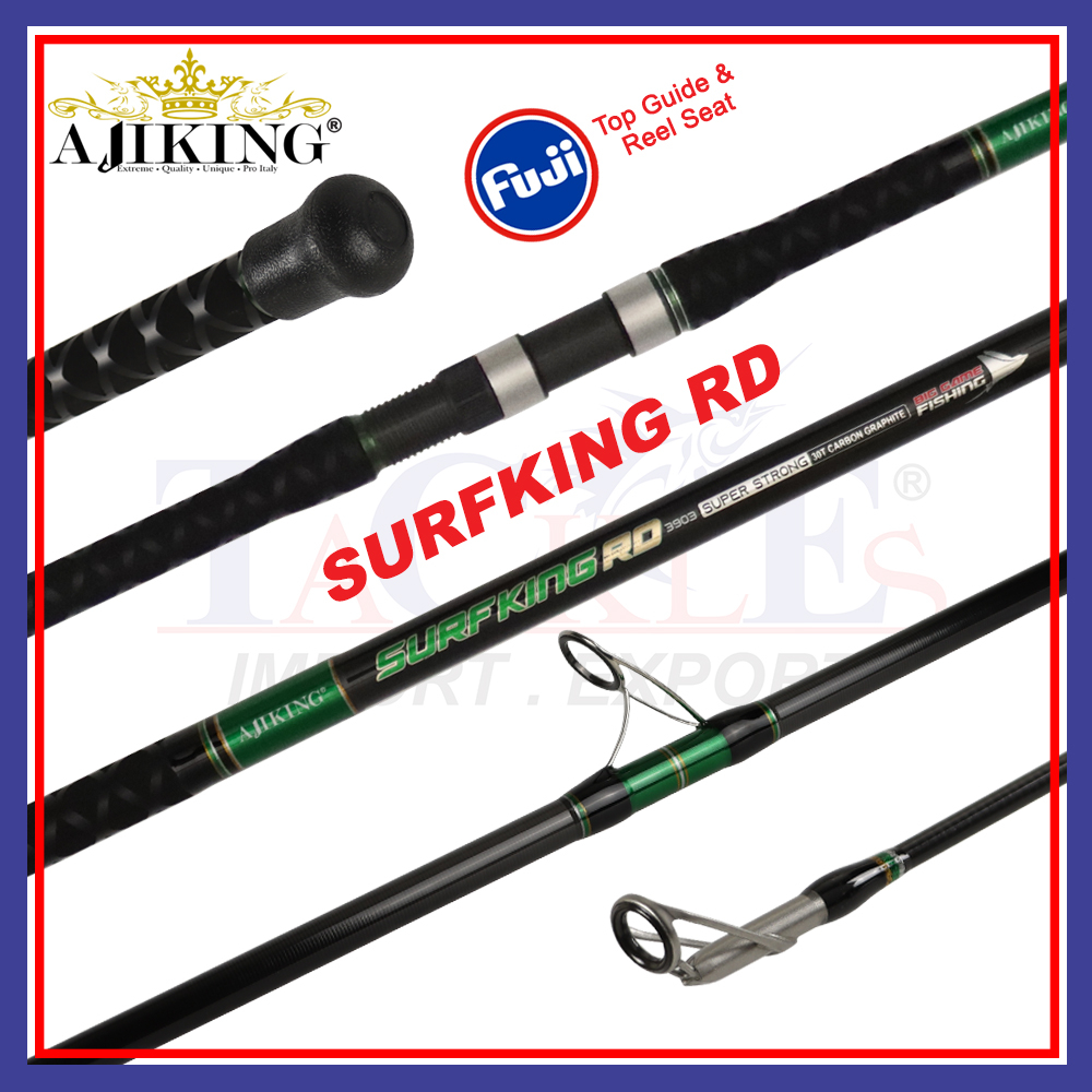 Ajiking Surf King RD Surf Fishing Rod Pantai (13'ft-15'ft) Max Load ...