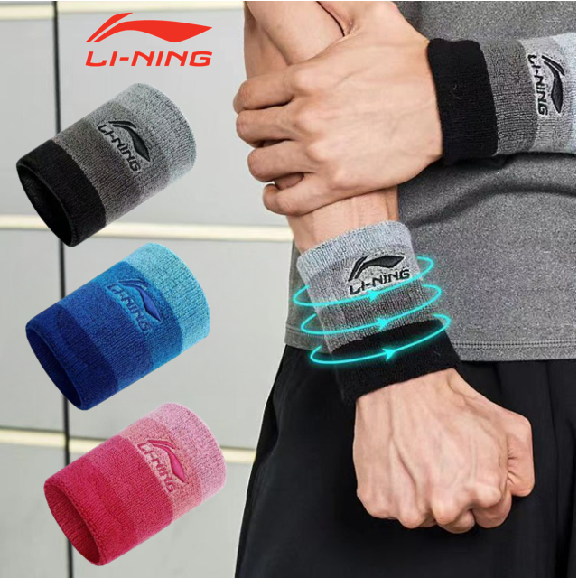 Lining Cotton Wristband Sweat Hand Band Unisex Badminton Sport Tennis ...