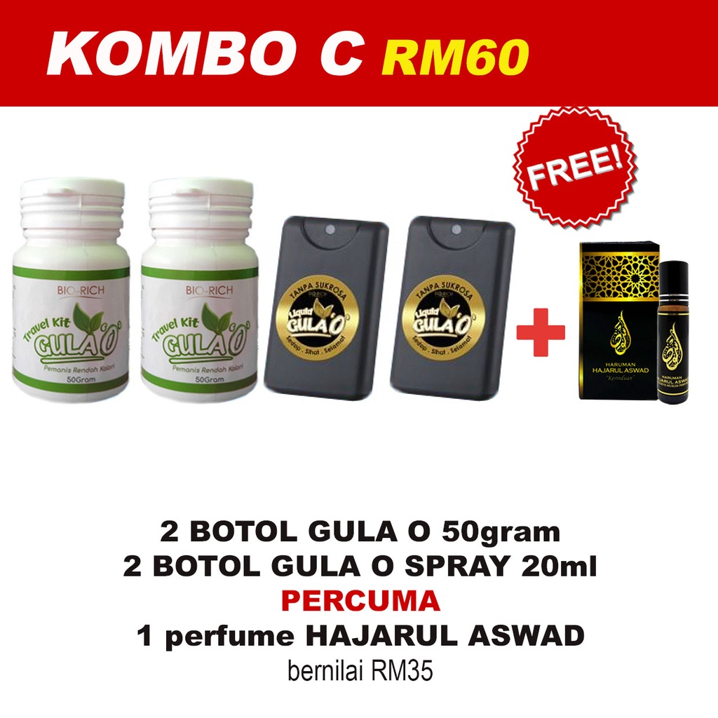 GULA O BIORICH ORIGINAL HQ | gula rendah kalori | Gula O 50g / 800g ...