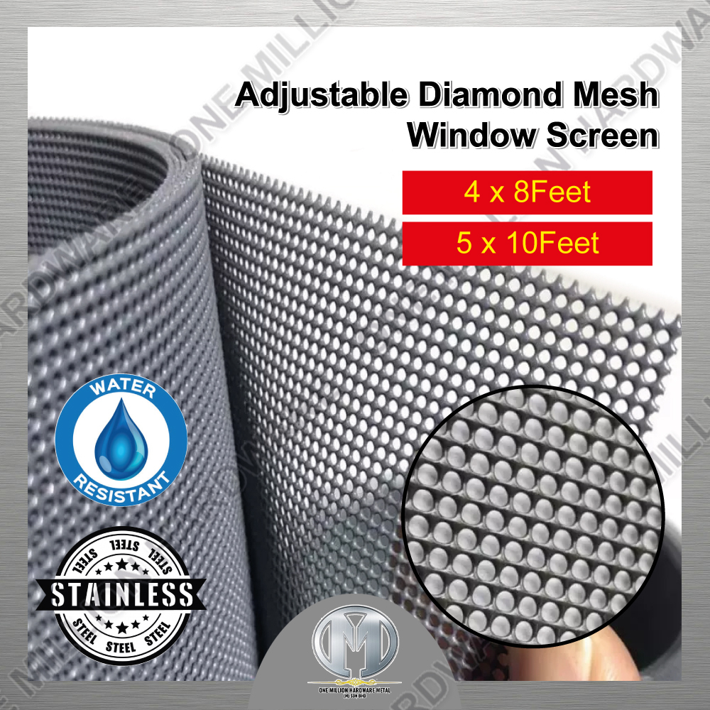 SS304 Stainless Steel 304 Diamond Mesh Window Screen Black Netting for ...
