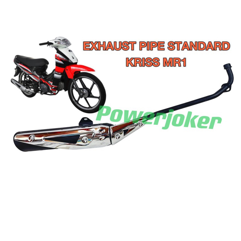 MODENAS KRISS 100 MR1 KRISS100 - STANDARD EXHAUST PIPE & SIDE COVER ...