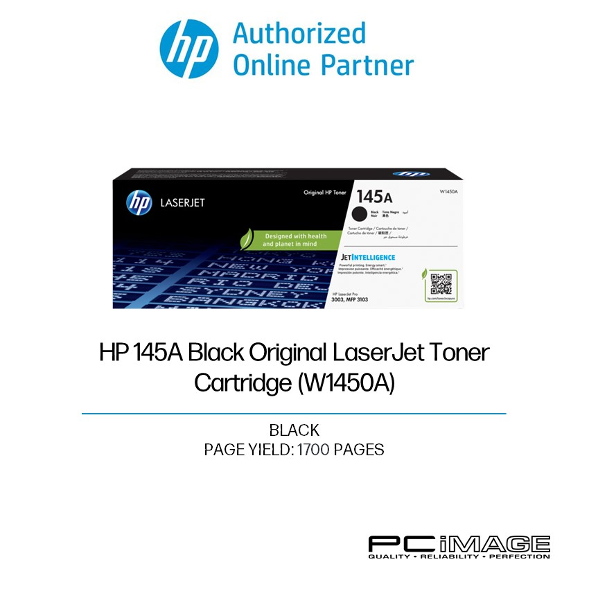 HP 145A Black Original LaserJet Toner Cartridge (W1450A) | Shopee Malaysia