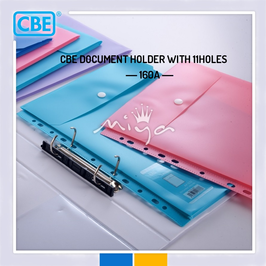 CBE 160A DOCUMENT HOLDER WITH BUTTON - A4 (RANDOM COLOR) | Shopee Malaysia