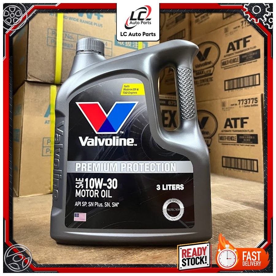 VALVOLINE PREMIUM PROTECTION SAE 10W30 MOTOR OIL // API SP Mineral Car ...