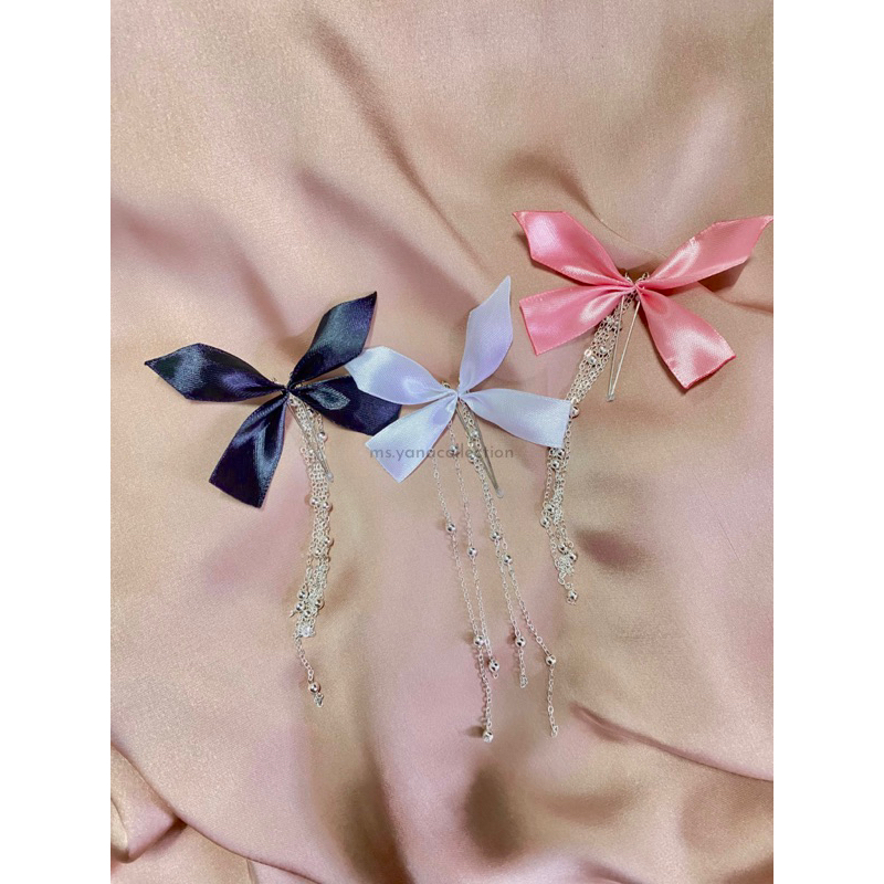 Ribbon Hijab Pin (1 pair) / Bow pin / Hijab Accessories / Pin / Ribbon ...