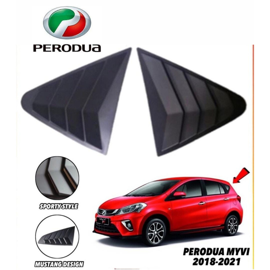 Perodua Myvi 2021 Year Rear Side Triangle Door Window Cover Protector ...