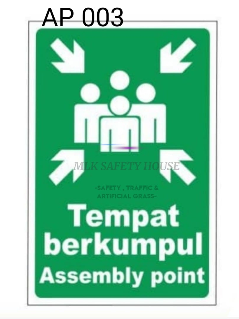 EMERGENCY ASSEMBLY POINT/TEMPAT BERKUMPUL SEMASA KECEMASAN - VINYL ...