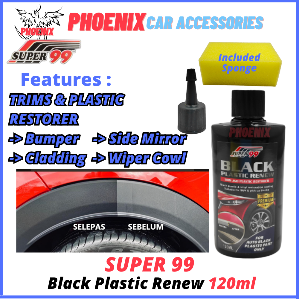 Super 99 Black Plastic Renew Trim & Plastic Restorer Black Plastic ...