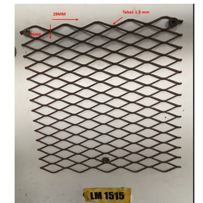 EXPANDED METAL SM1515 4 KAKI x 8 KAKI (BESI MESH) MILD STEEL FOR GRATES ...