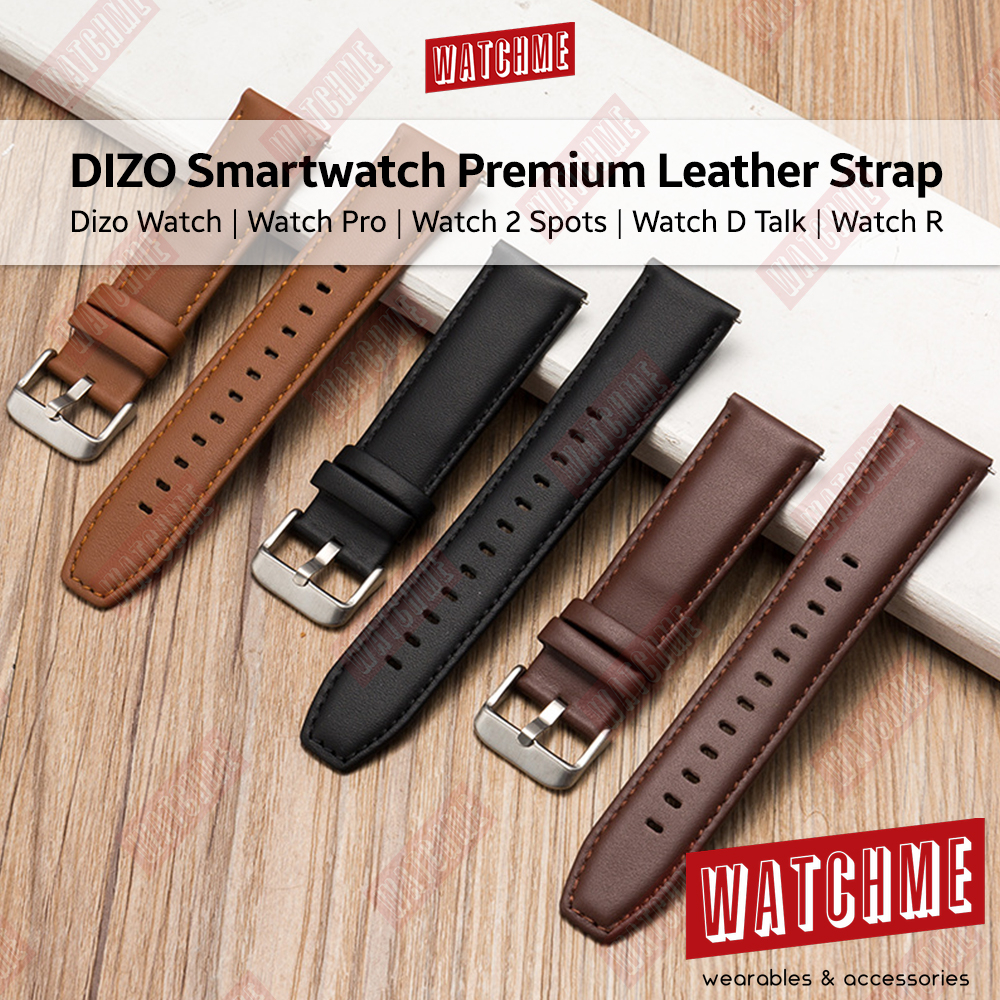DIZO Smart Watch Strap, Premium Leather Series 22mm & 20mm (For DIZO ...
