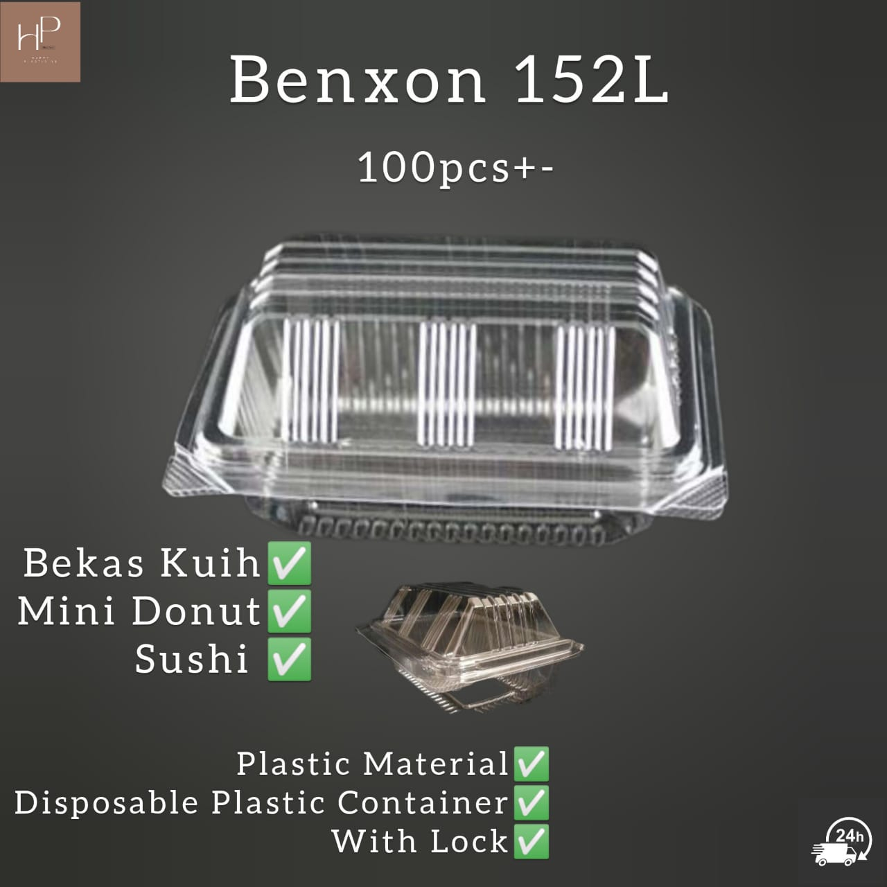 Sushi Tray, Bakery Disposable Plastic Clear Food Box, Kuih Tray, Benxon ...