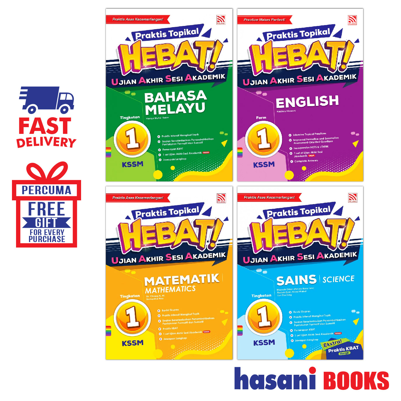 Hasani Pelangi Buku Latihan Praktis Topikal Hebat UASA Tingkatan 1 | Shopee Malaysia