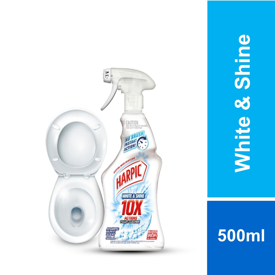Harpic White & Shine Bathroom Cleaner Spray (500ml) | Shopee Malaysia