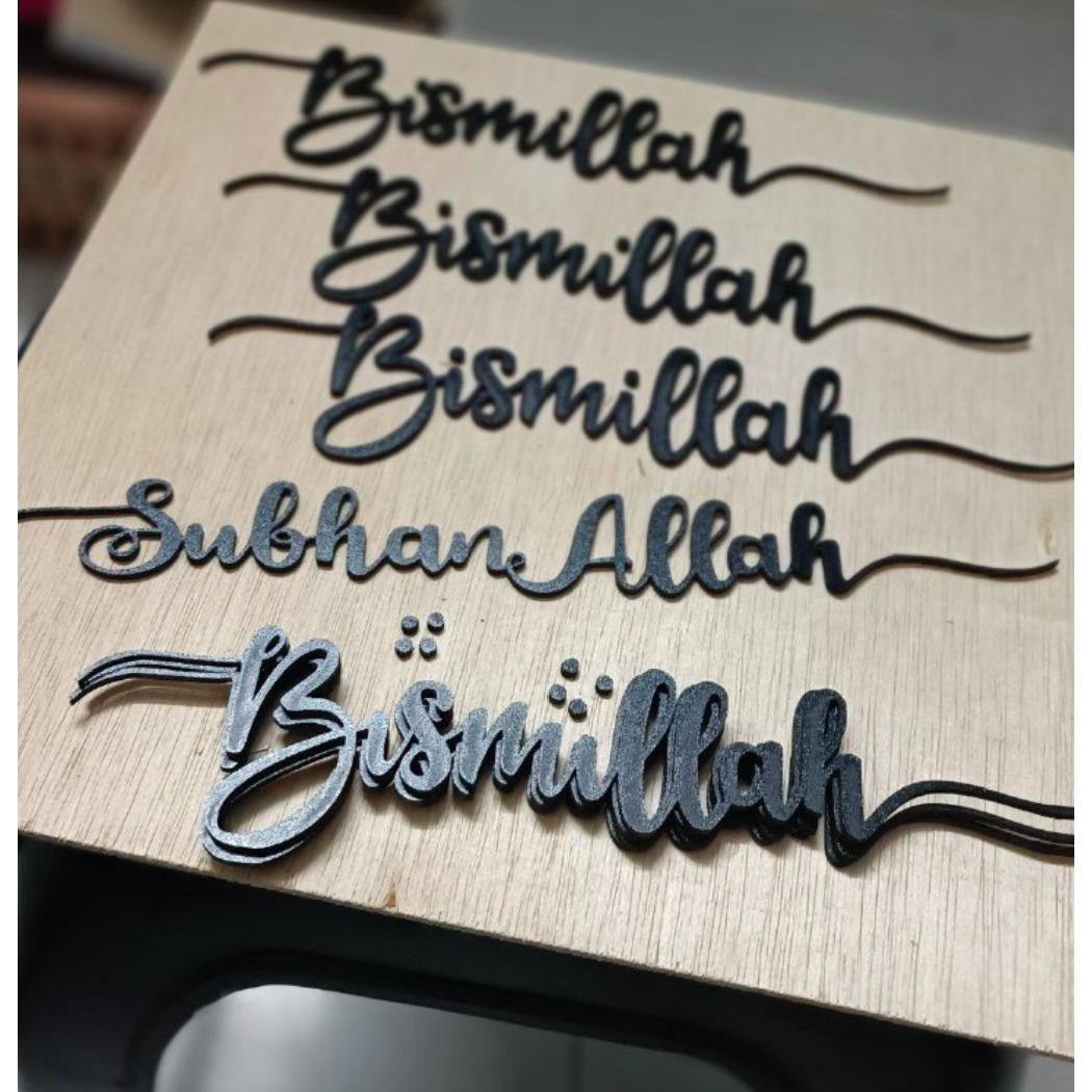 Custom laser cut wording, shape, design for decoration , label ...