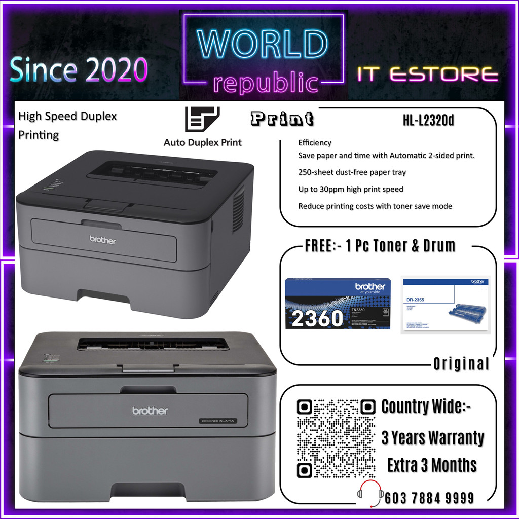 Brother HL-L2320D [ TN2360 TN2380 DR2355 ] HL-L2385DW [ TN2460 TN2480 ...