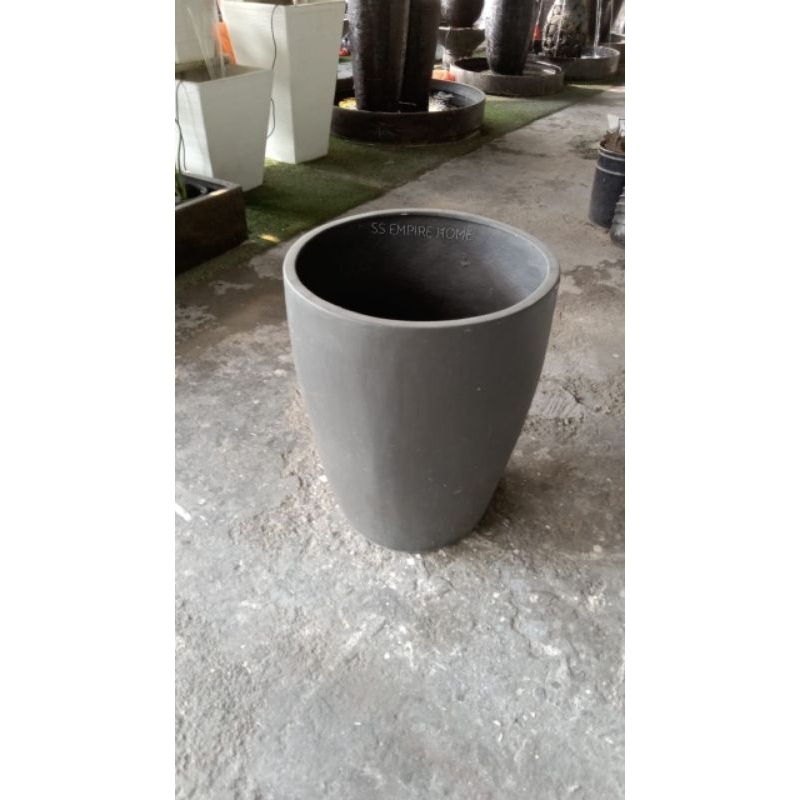 REX FP08 All Matte Circular Fiberglass Flower Pot Pasu Bunga Garden ...