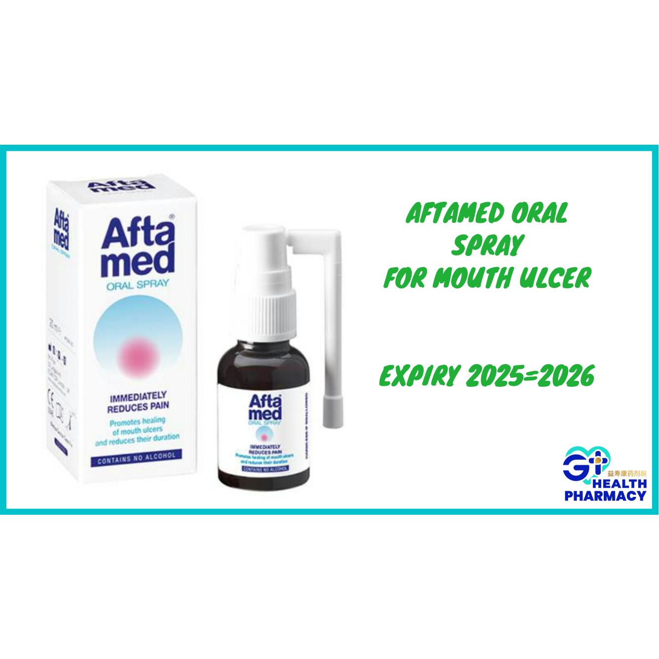 AFTAMED ORAL SPRAY FOR MOUTH ULCER 20ML (Exp 2025 - 2026) | Shopee Malaysia