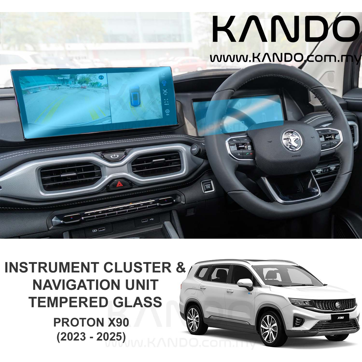 Proton X90 Tempered Glass Protector Proton X90 GPS Screen Proton X90 ...